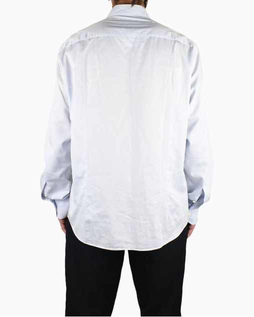 Camisa Versace Original Algodão Azul Claro Masculina