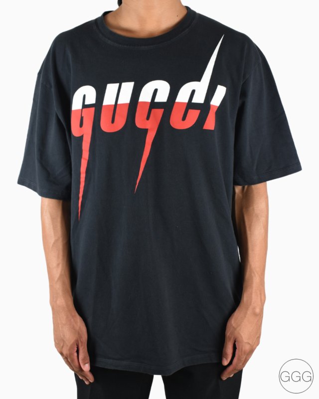 Camiseta Gucci Original Blade Print Preta Masculina