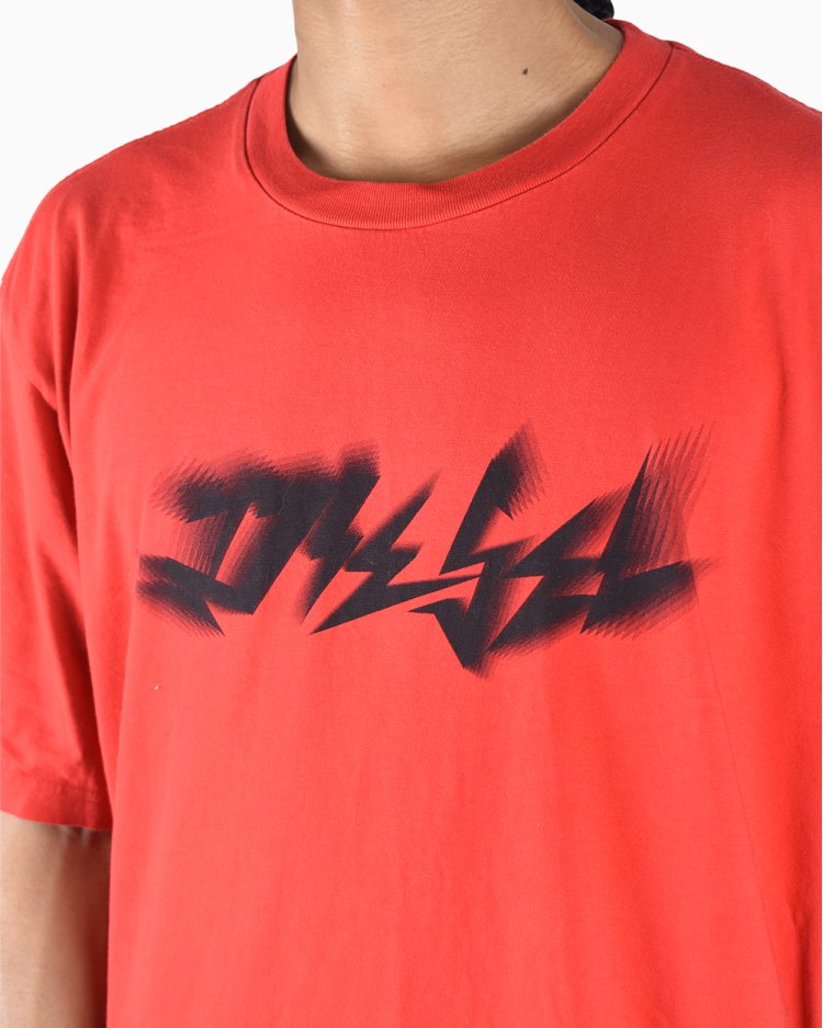 Camiseta Diesel Original Graffite Logo Vermelha Feminina