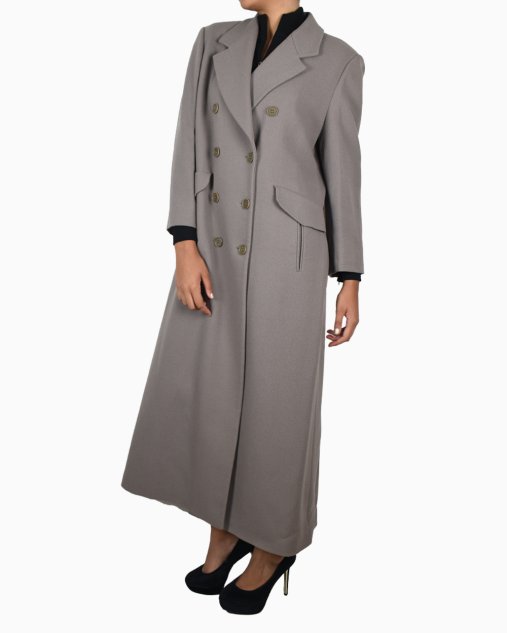 Sobretudo Emporio Armani com abotoamento duplo Cinza Feminino