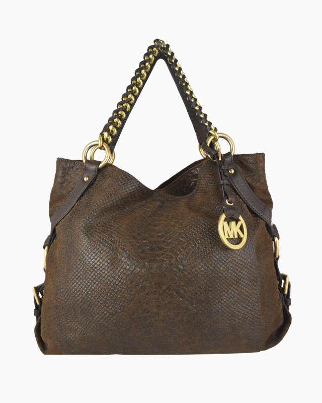 Bolsa Michael Kors Original Python Chain Marrom Feminina