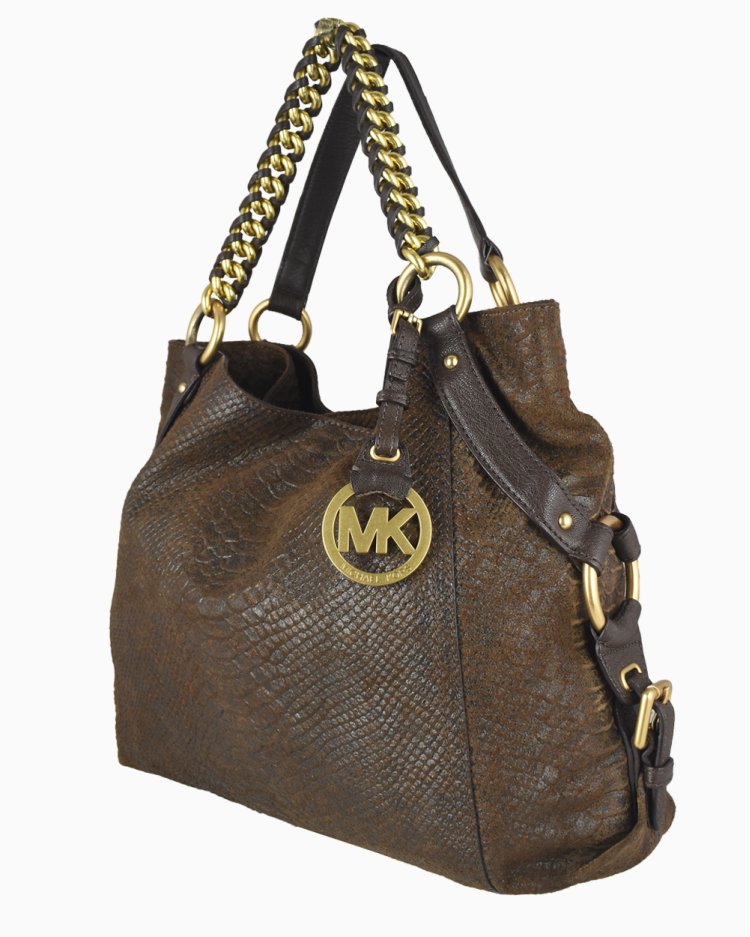 Bolsa Michael Kors Original Python Chain Marrom Feminina