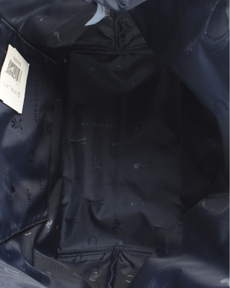 Bolsa Longchamp Original Le Pliage Limited Edition Neo Robin Azul Feminina