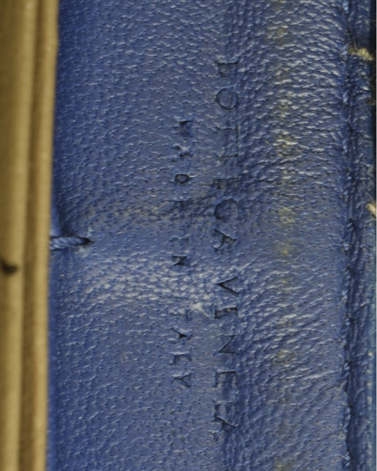 Carteira Bottega Veneta Original Intrecciato Zip Around Azul Feminina