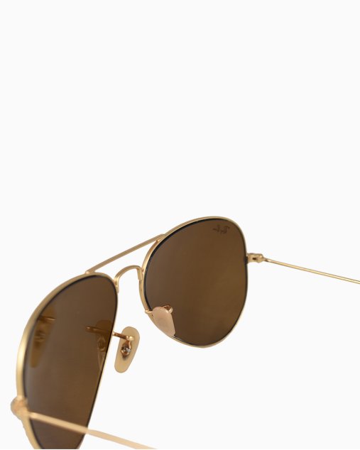 Óculos de Sol Ray Ban Original Aviador Dourado RB3025 Masculino