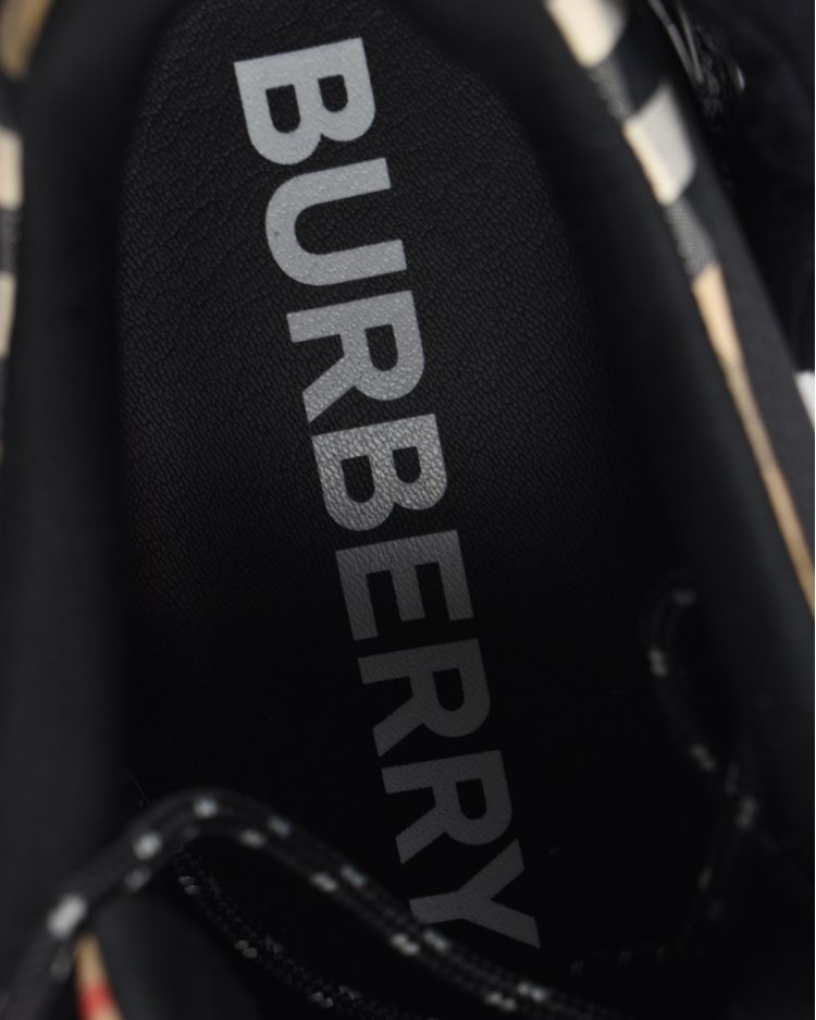 Tênis Burberry Original Arthur Vintage Check Preto Masculino