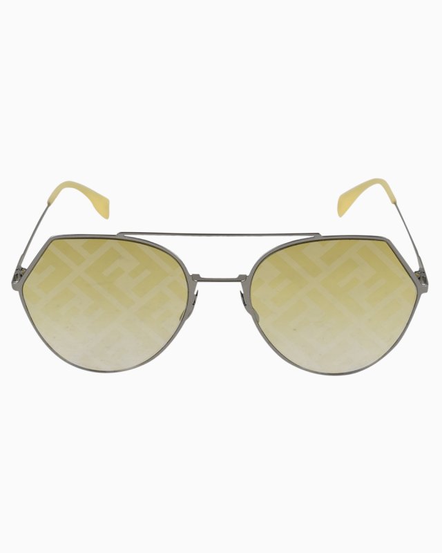 Óculos de Sol Fendi Original Amarelo 21 DYGEB Masculino