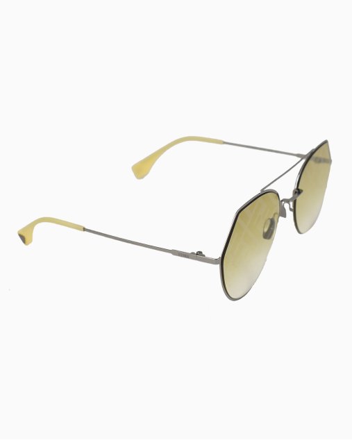 Óculos de Sol Fendi Original Amarelo 21 DYGEB Masculino