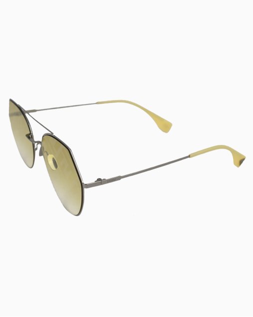 Óculos de Sol Fendi Original Amarelo 21 DYGEB Masculino