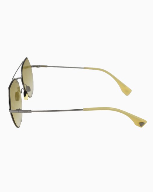 Óculos de Sol Fendi Original Amarelo 21 DYGEB Masculino