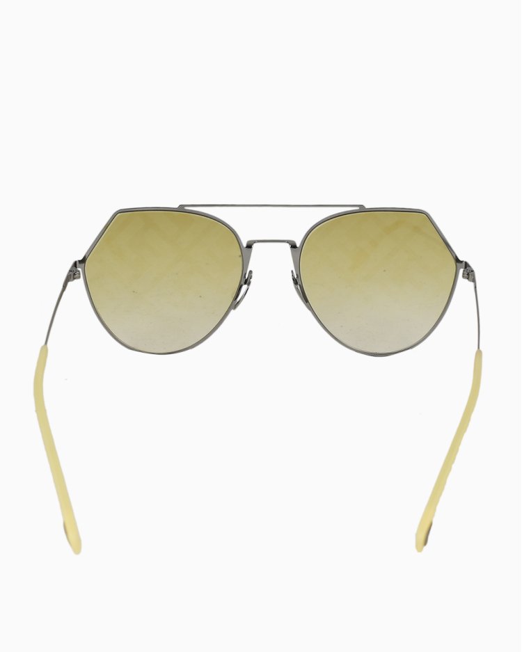 Óculos de Sol Fendi Original Amarelo 21 DYGEB Masculino