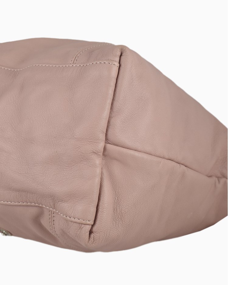 Bolsa Longchamp Original Le Pliage Cuir Couro Rosa Feminina
