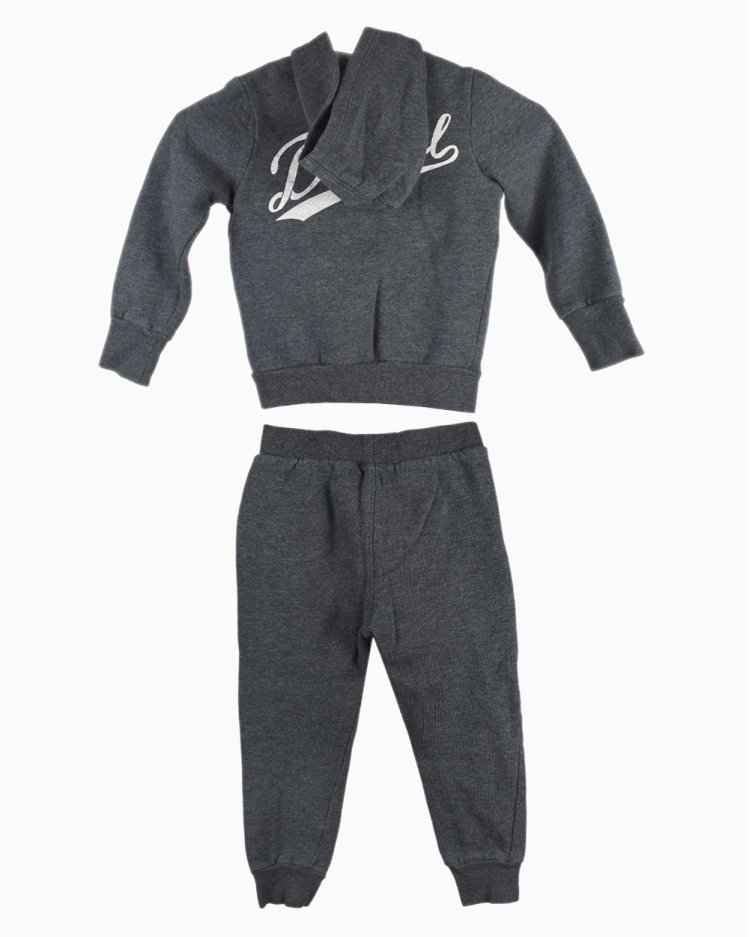 Conjunto Moletom Infantil Diesel Original Logo Cinza