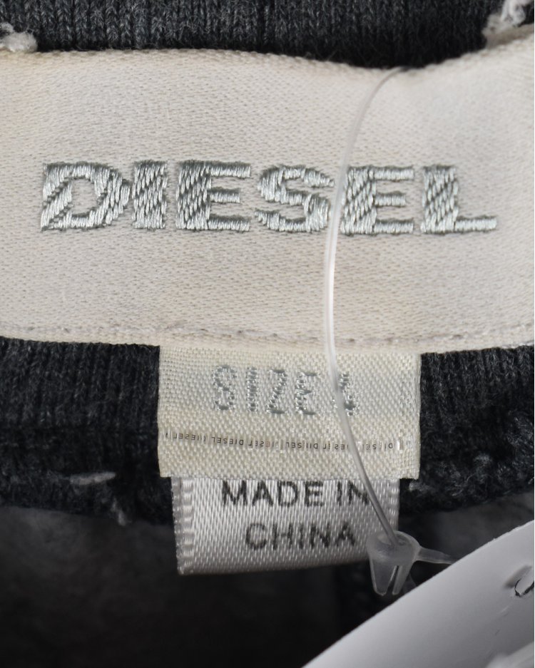 Conjunto Moletom Infantil Diesel Original Logo Cinza