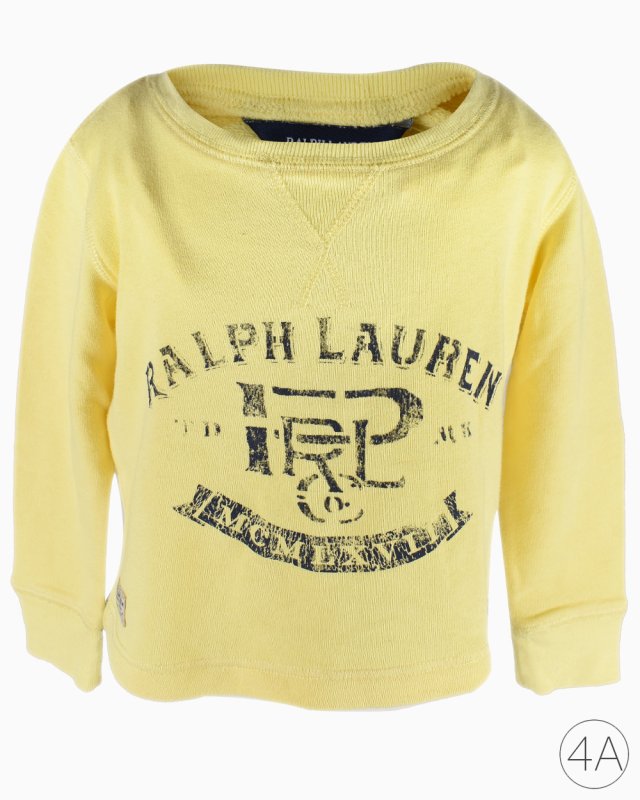 Moletom Infatil Ralph Lauren Original Logo Amarelo