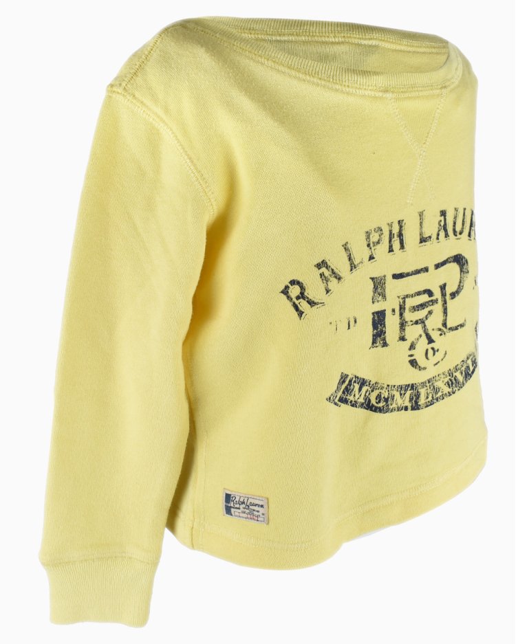 Moletom Infatil Ralph Lauren Original Logo Amarelo
