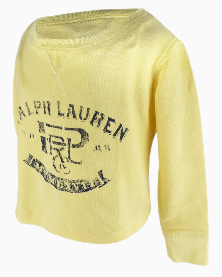 Moletom Infatil Ralph Lauren Original Logo Amarelo