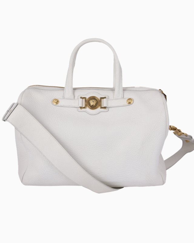 Bolsa Versace Original Palazzo Tote Branca Feminina