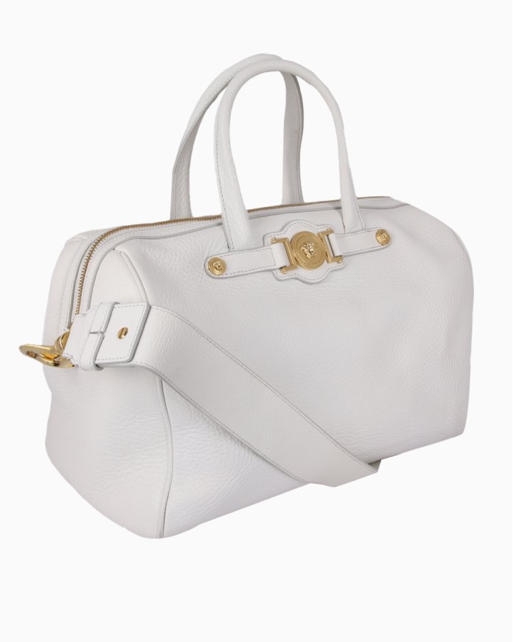 Bolsa Versace Original Palazzo Tote Branca Feminina