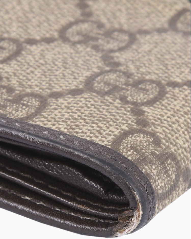 Carteira Gucci Original GG Supreme Web Bifold Monograma Masculina