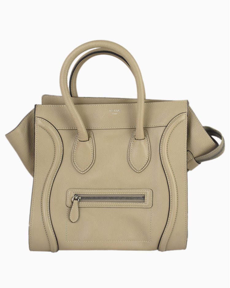 Bolsa Celine Original Luggage Mini Tote Bege Feminina