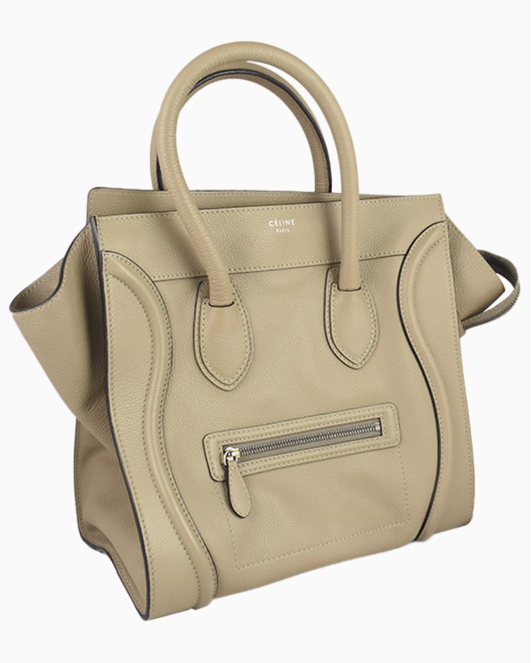 Bolsa Celine Original Luggage Mini Tote Bege Feminina