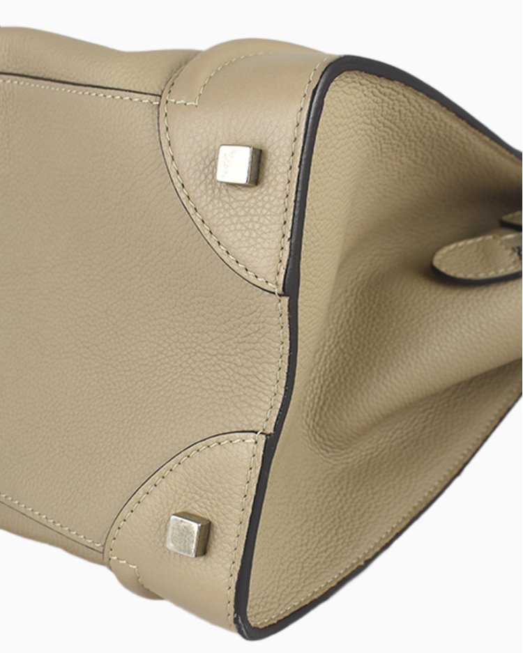 Bolsa Celine Original Luggage Mini Tote Bege Feminina