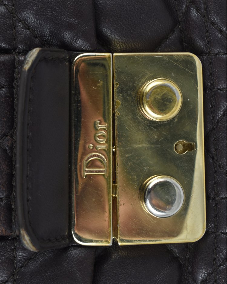 Bolsa Dior Original New Lock Marrom Feminina