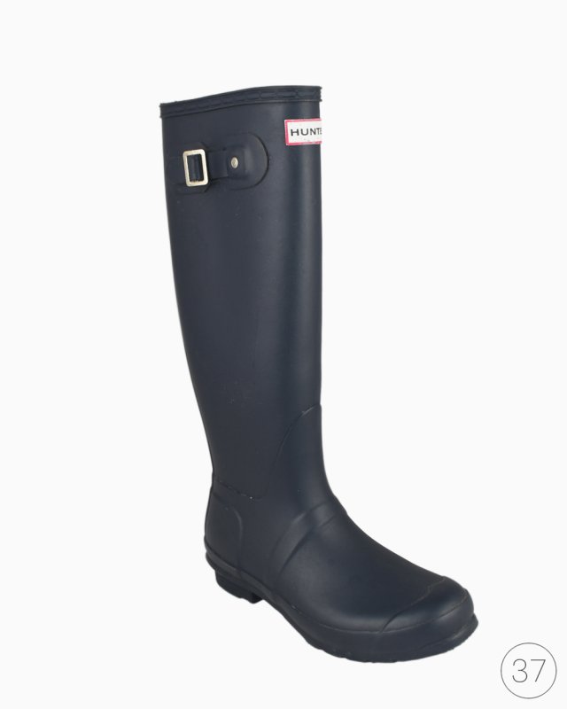Galocha Hunter Original Wellington Cano Alto Preta Feminina