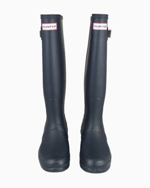 Galocha Hunter Original Wellington Cano Alto Preta Feminina