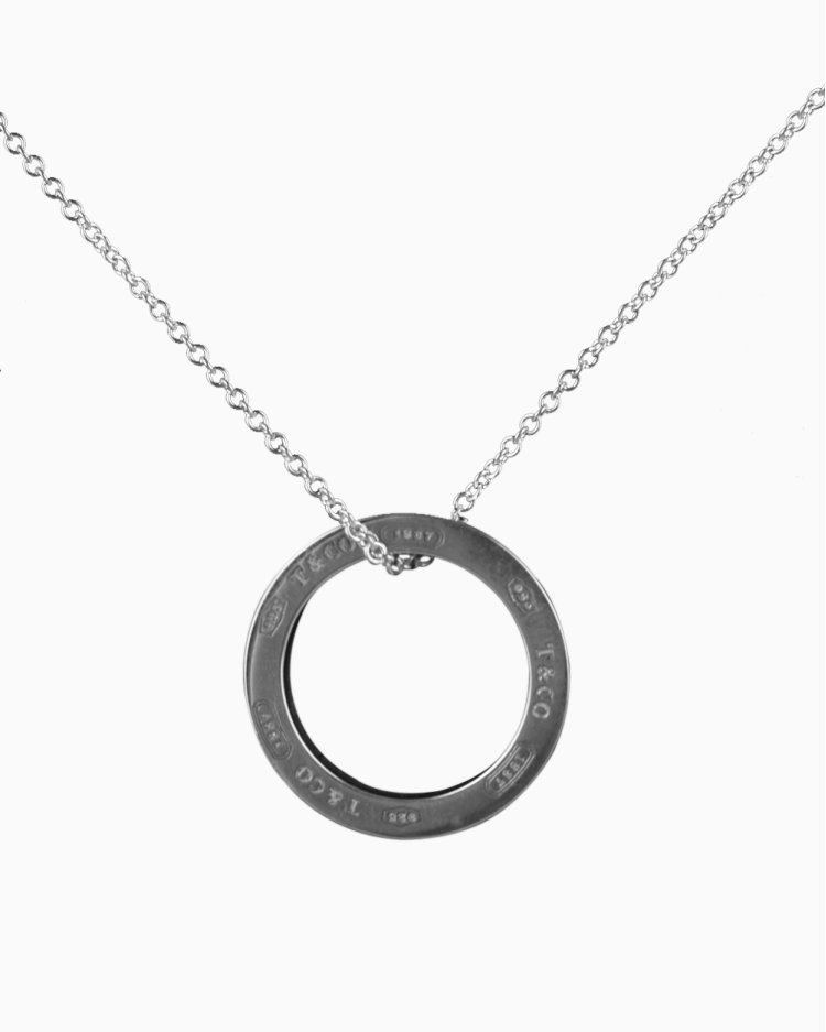 Colar Tiffany & Co. Original 1837 Circle Prata Feminino