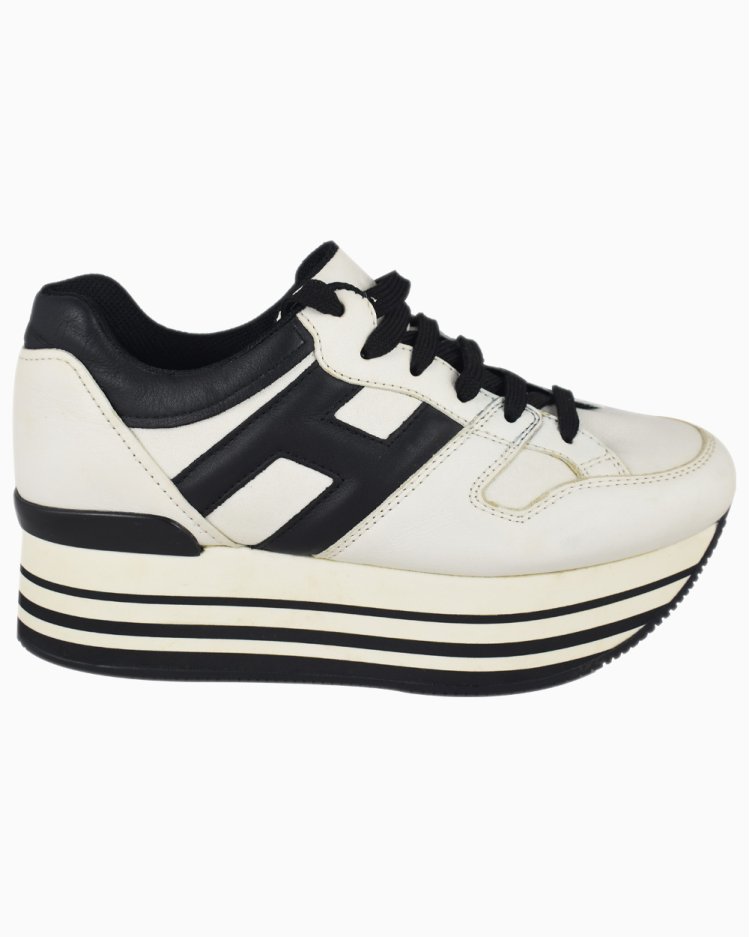 Tênis Hogan Original Chunky Platforms Preto/Branco Feminino