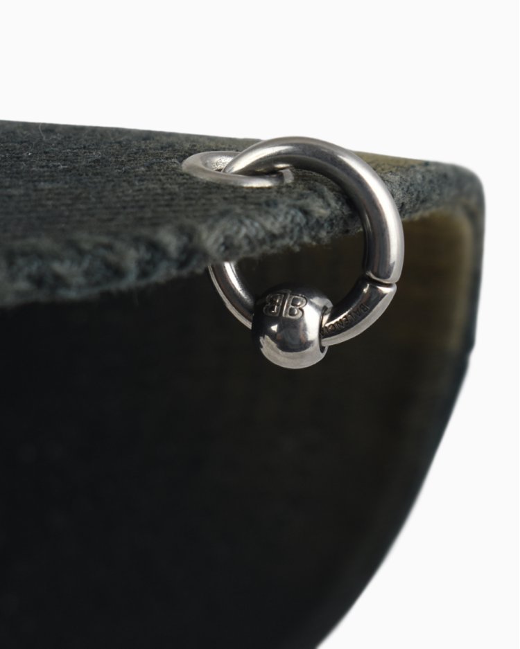 Boné Balenciaga Original BB Mode Destroyed Piercing Preto Masculino