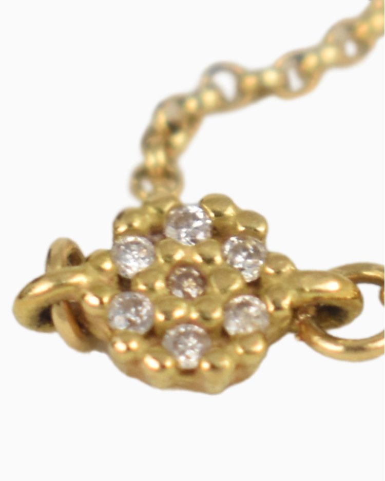 Conjunto Infantil Vivara Original Baby Ouro Amarelo e Diamante