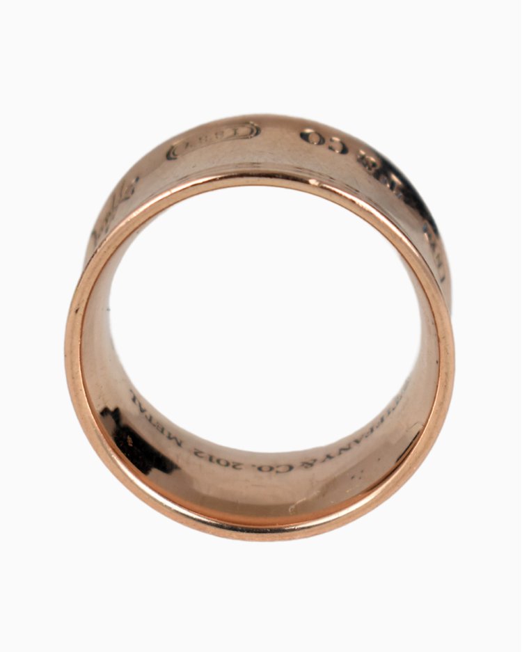 Anel Tiffany & Co. Original 1837® Wide Rubedo Metal Rose Gold Feminina