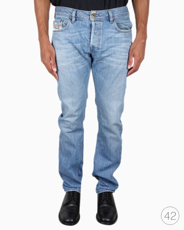 Calça Diesel Original Zathan Jeans Azul Claro Masculina