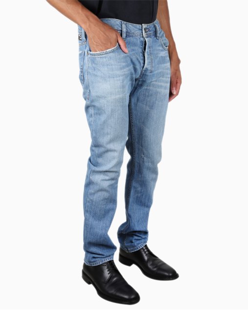 Calça Diesel Original Zathan Jeans Azul Claro Masculina