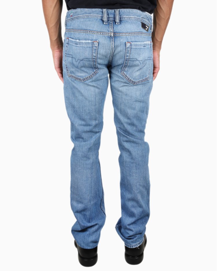Calça Diesel Original Zathan Jeans Azul Claro Masculina