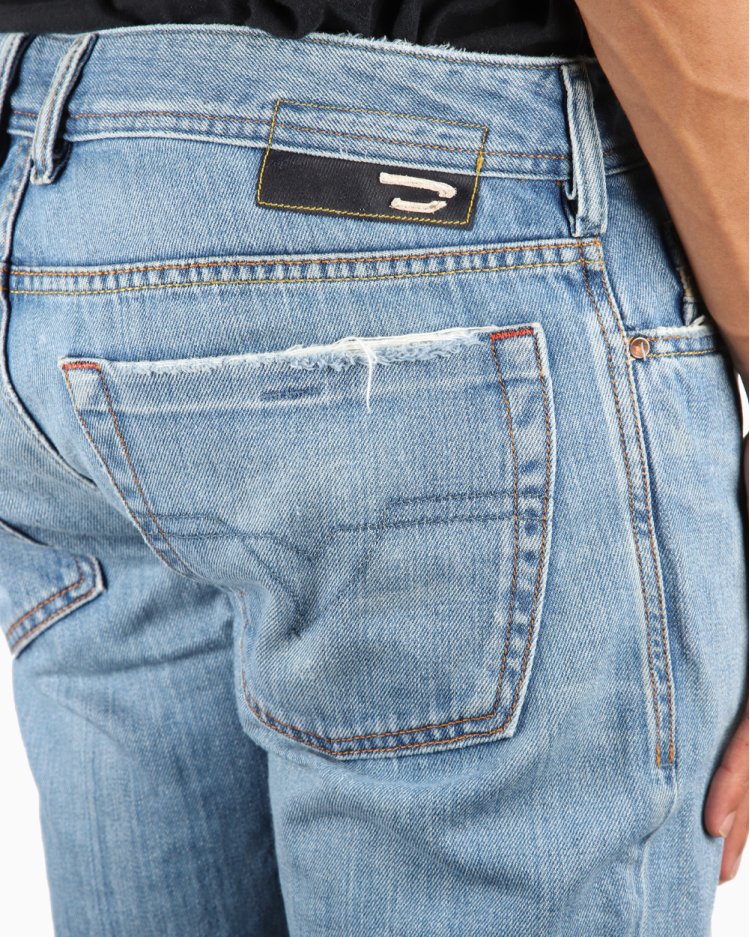 Calça Diesel Original Zathan Jeans Azul Claro Masculina