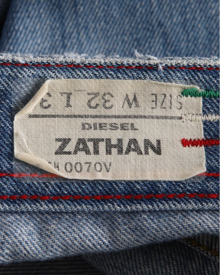 Calça Diesel Original Zathan Jeans Azul Claro Masculina