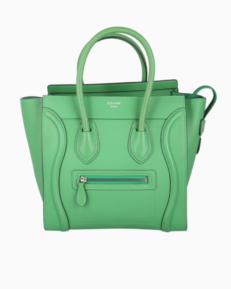 Bolsa Celine Original Luggage Mini Tote Verde Feminina