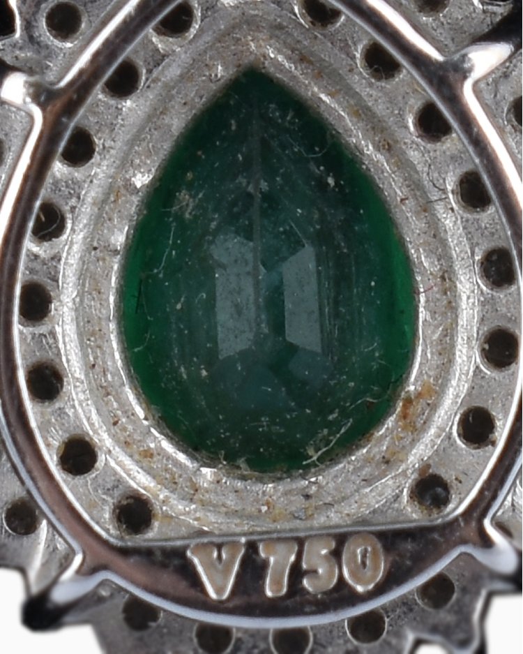 Colar Vivara Original Esmeralda com Diamantes Ouro 18K Feminino