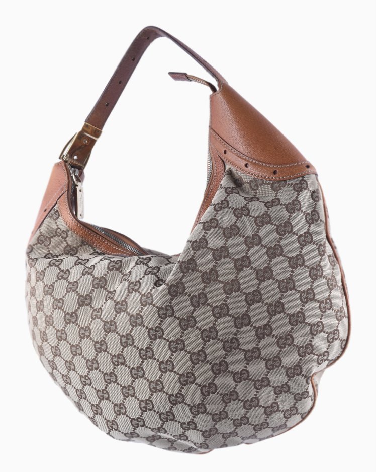 Bolsa Gucci Original GG Canvas Hobo Monograma Feminina