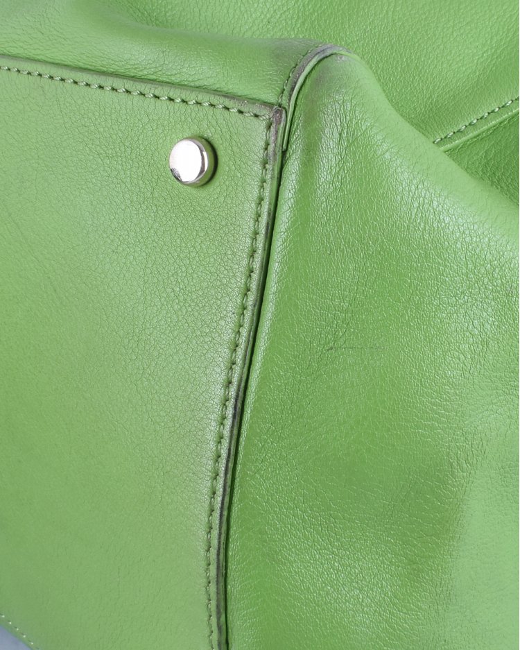 Bolsa Kate Spade Original TurnLock Stud Tote Verde Feminina