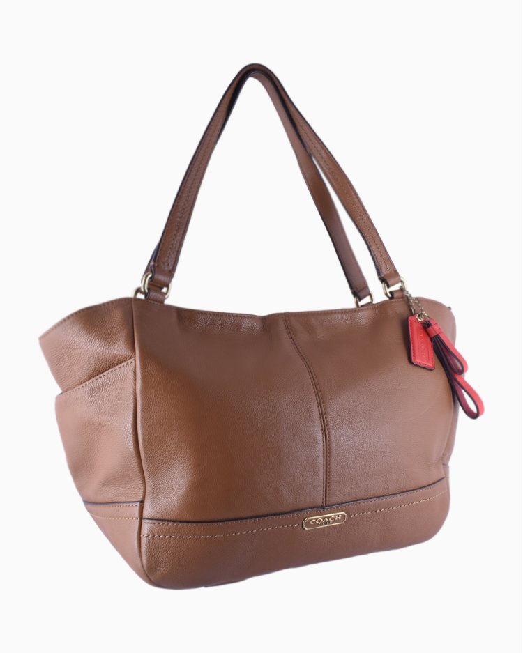 Bolsa Coach Original Carrie Pearl Tote Caramelo Feminina