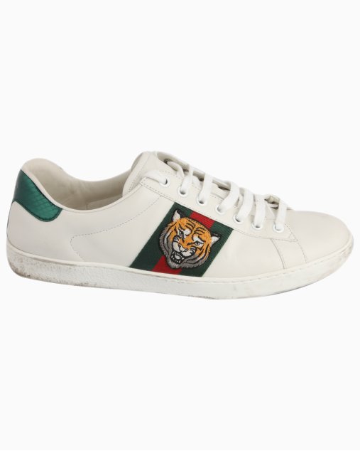 Tênis Gucci Original Ace Tiger Branco Masculino