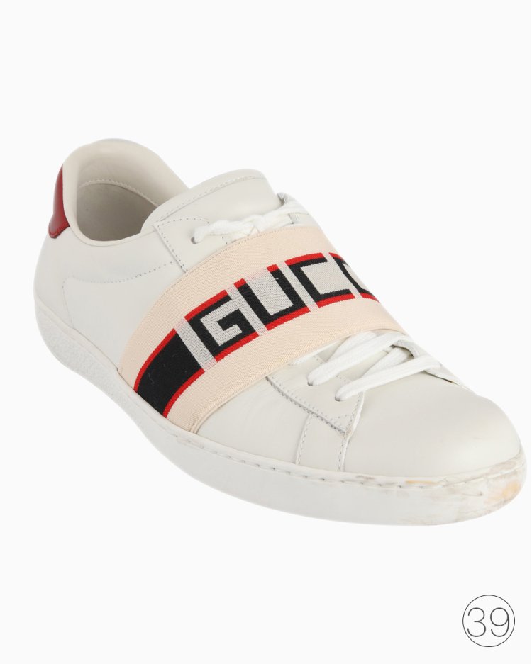 Tênis Gucci Original Ace Stripe Branco Masculino