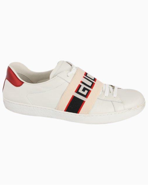 Tênis Gucci Original Ace Stripe Branco Masculino
