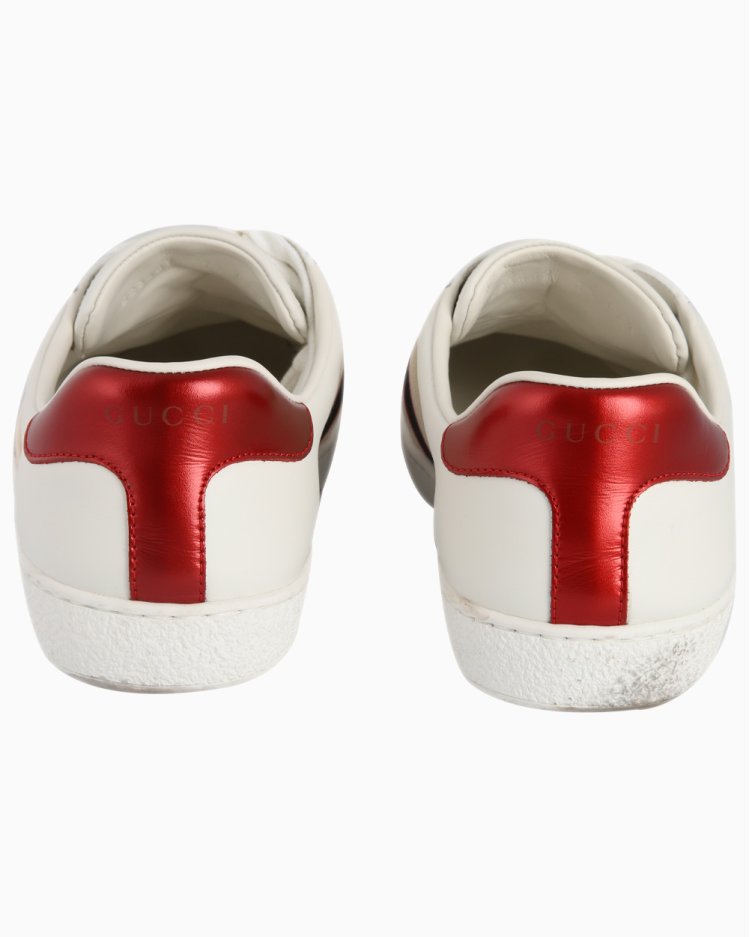 Tênis Gucci Original Ace Stripe Branco Masculino