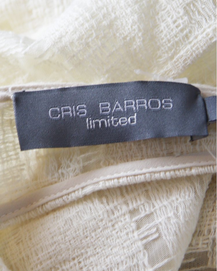 Vestido Cris Barros Original Anne Off White Feminino